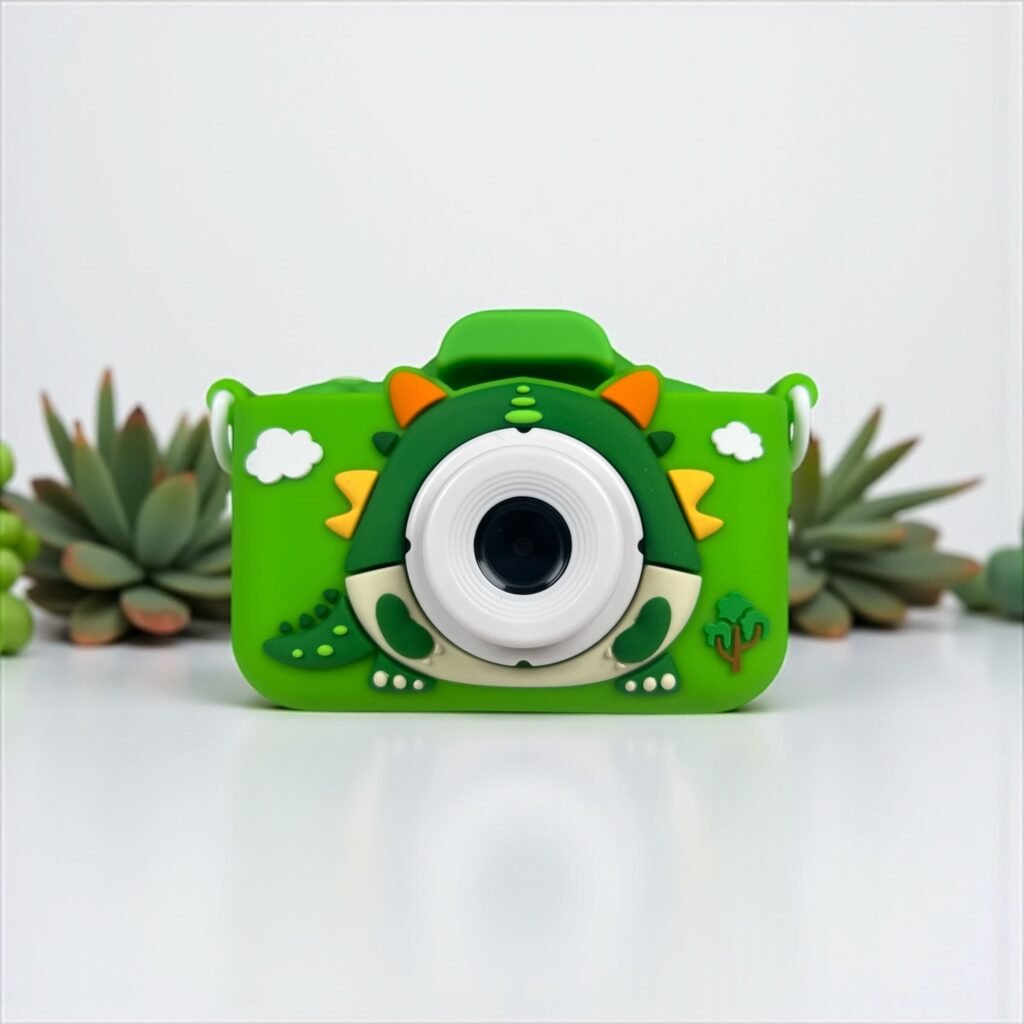 Kids Dino Digital Camera Front and Rear Two Camera - Ubashe